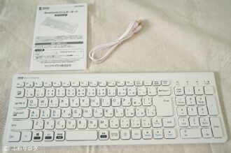 サンワダイレクト Bluetoothスリムキーボード [400-SKB072] ：レビューとWindows11 PCとのペアリング方法